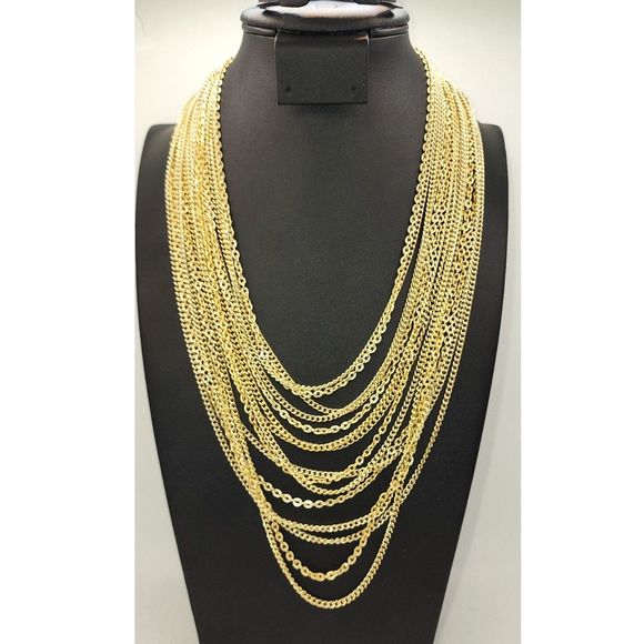 Jewelry | Vintage Germany Multistrand Gold Tone Layered Necklace | Poshmark